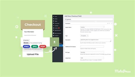 Meet The File Upload Option For The Checkout Fields Addon Motopress