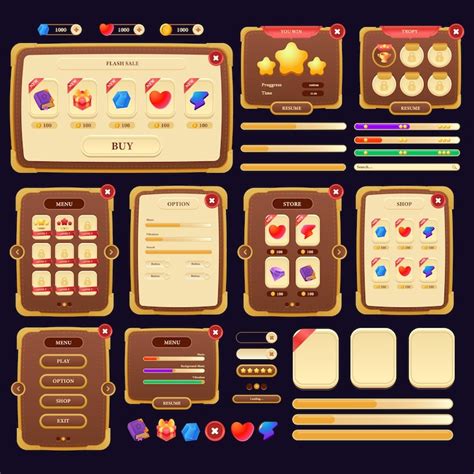 공포게임 Ui 디자인 이미지 Freepik에서 무료 다운로드