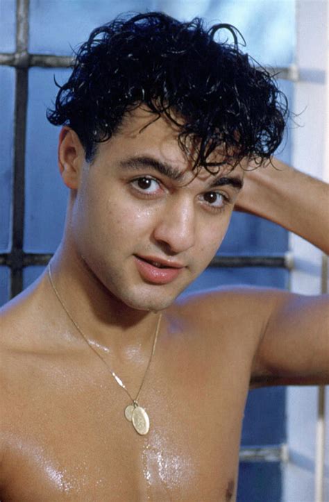 Sal Mineo Shower Wet Hair Bare Chested Hunky Young Portrait 1957