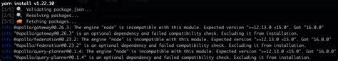 support node 16 · issue 706 · apollographql federation · github
