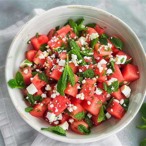 Refreshing Watermelon Salad With Feta And Mint
