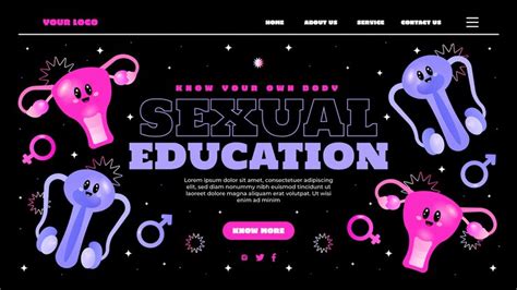 Free Vector Gradient Sex Education Landing Page