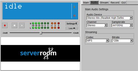 Stream With BUTT Encoder Server Room