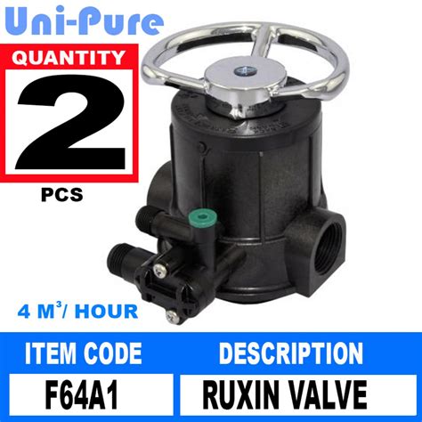 2 pcs uni pure runxin multi functional flow control valve for water