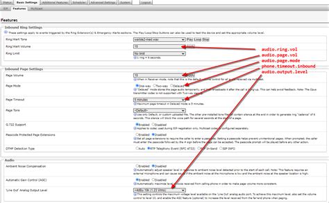 algo configuration parameters callrevu support center