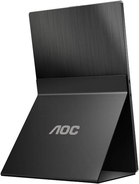 Best Buy Aoc 15 6 Ips Portable Usb C Touch Monitor Black 16t2