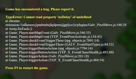Rmmv Solved Plugin Conflict Galvs Pseudo Pixel Movement And Yeps