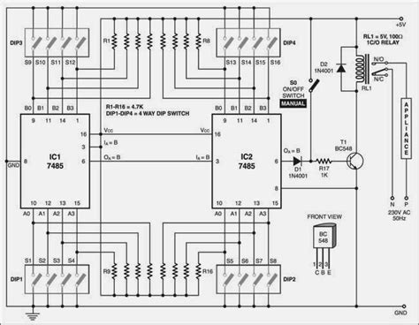 Digit Code Lock For Appliance Switching Circuit Diagram Electronic Circuits Diagram