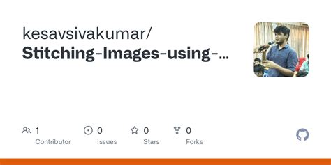 GitHub Kesavsivakumar Stitching Images Using OpenCV