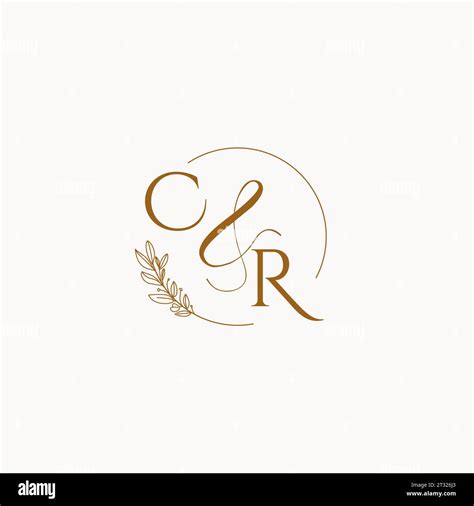 Cr Initial Wedding Monogram Logo Design Ideas Stock Vector Image And Art