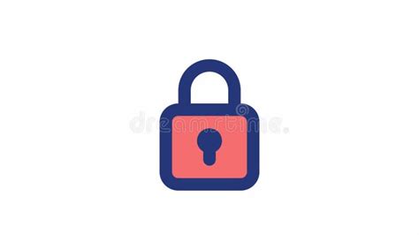 Animated Lock Color Ui Icon Stock Video Video Of Access Lock 262386249