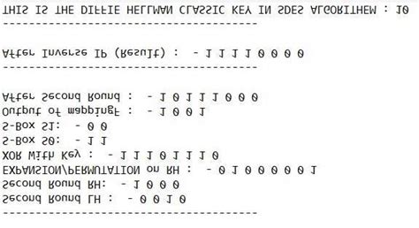 s des algorithm implementation decryption part based on dh algorithm