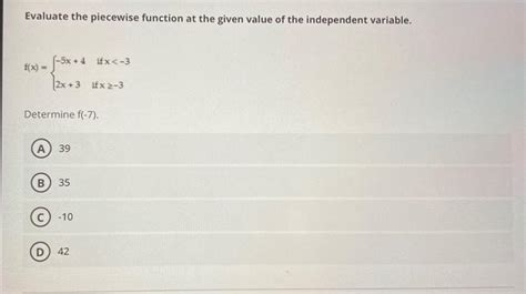 Solved Use The Graph To Find The Indicated Function Value Y