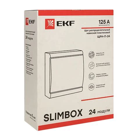 Щит распред. навесной ЩРН-П-24 "SlimBox" IP41 EKF. Цены, характеристики ...