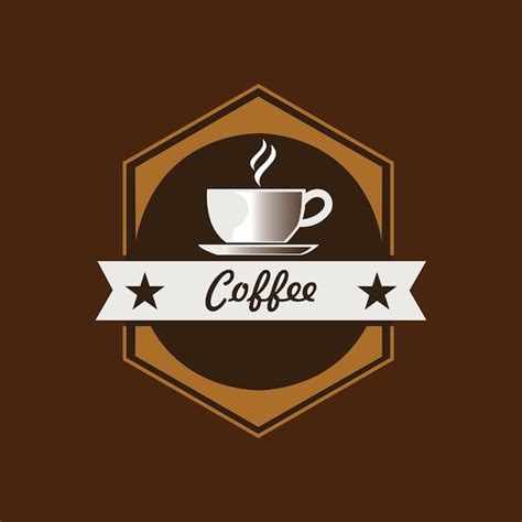 터 커피 요소와 일러스트레이션 프리미엄 벡터