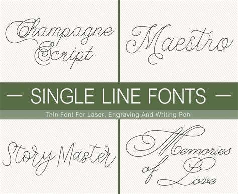 Single Line Font Engraving Font Single Stroke Font Stick Font Single Line Font For Cricut