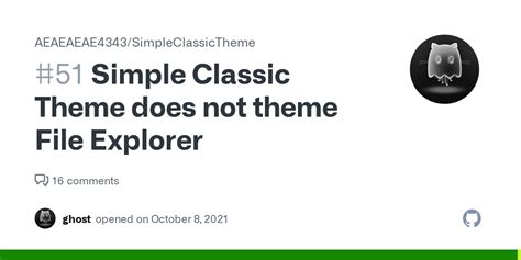 Simple Classic Theme Does Not Theme File Explorer Issue AEAEAEAE SimpleClassicTheme