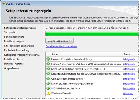 sql server 2012 installation access im unternehmen