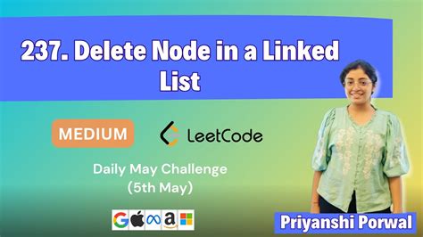 237 delete node in a linked list linked list o 1 solution c