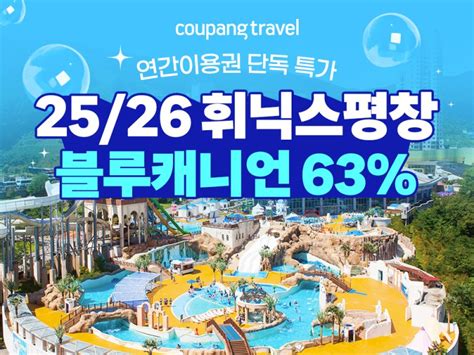쿠팡트래블 휘닉스파크 블루캐니언 연간이용권 특가 판매 파이낸셜뉴스