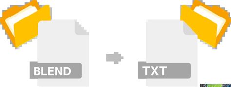 convert blend to txt