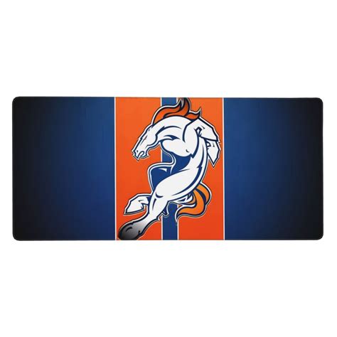 Broncos Football Team 16x355 Inch Anti Slip Keyboard And Mouse Pad