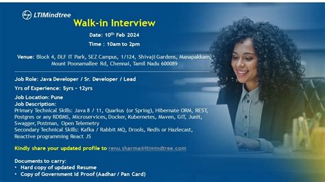 Mary Lidia On Linkedin We At Ltimindtree Are Hiring Java Developers Leads Experience 5yrs