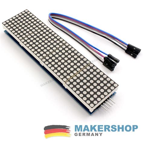 Dot Matrix Modul 8×8 Display Arduino 4 Matrix Max7219 Led Lcd Raspberry
