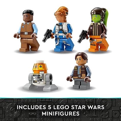 Lego Star Wars Ghost Phantom Ii Set Featuring Brick Built Ahsoka Vehicles Buildable