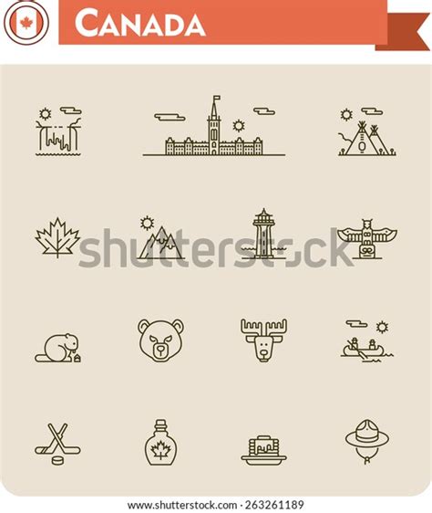 Simple Linear Vector Icon Set Representing Stock Vector Royalty Free Shutterstock