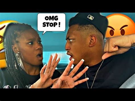 ACTING LIKE IM GOING TO HIT HER TO SEE HOW SHE REACTS INTENSE YouTube