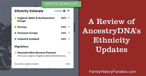 A Look At Ancestrydnas Ethnicity Updates
