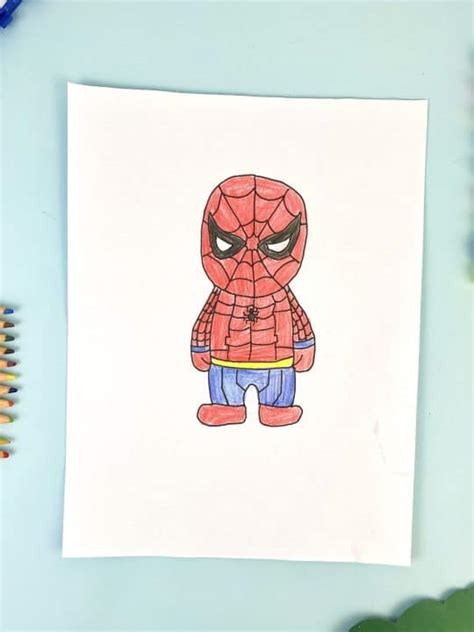Step By Step How To Draw Spider Man