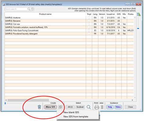 Sds Template Software Create Analyse Manage And Distribute Globally