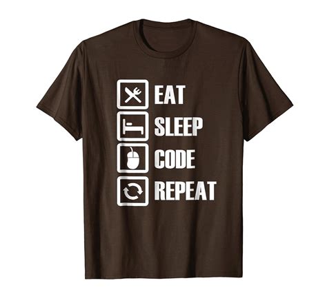 Eat Sleep Code Repeat Coder Programer T Shirt Funny 4lvs 4loveshirt