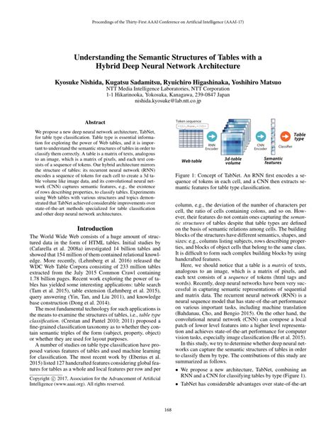 Pdf Understanding The Semantic Structures Of Tables With A Hybrid