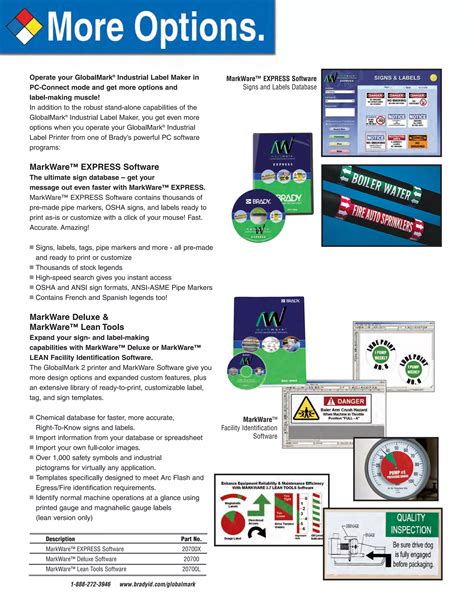 Globalmark 2 Industrial Label Printer Brochure Pdf Computer Peripherals Computing