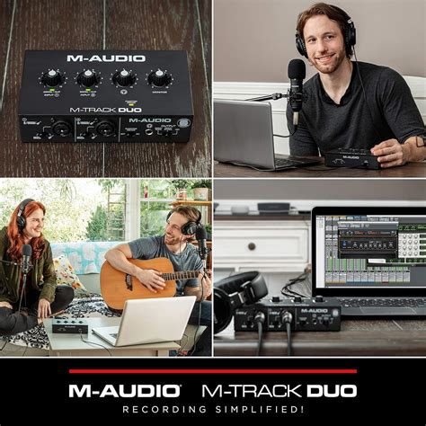 Buy M Audio M Track Duo USB Audio Interface For Recording Streaming And Podcasting With Dual
