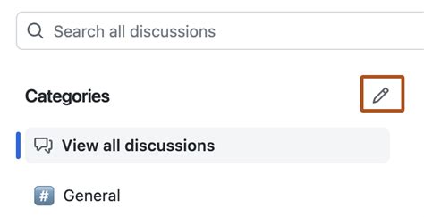 Managing Categories For Discussions GitHub Docs