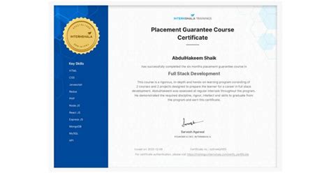 Successfully Completed The Full Stack Development Training From Abdulhakeem Shaik