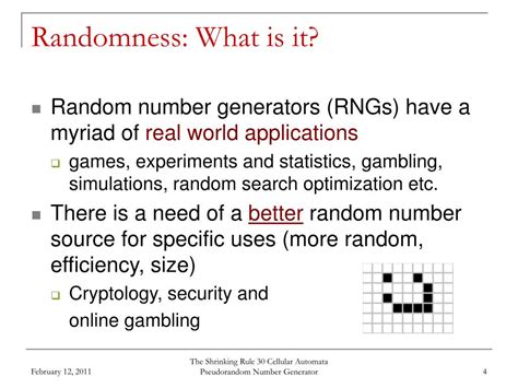 Ppt The Shrinking Rule 30 Cellular Automata Pseudorandom Number