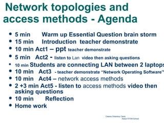 Network Topologies And Access Methods PPT
