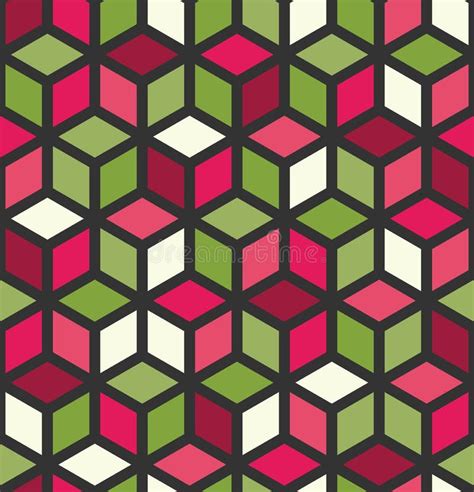 Vector Modern Seamless Colorful Geometry Pattern Color Abstract Stock