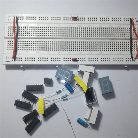 Digital Stopwatch Using 4026 555 7 Segment