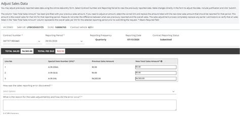 adjust data by form entry