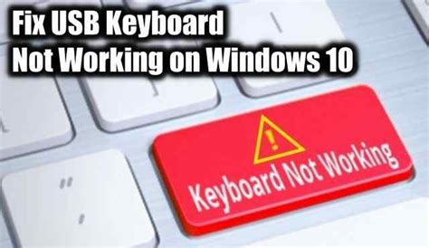 FIX USB Keyboard Not Working On Windows 10