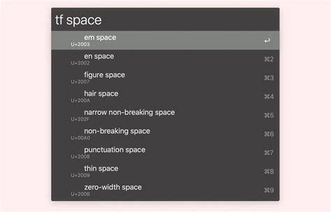 Alfred Workflow Typefacts