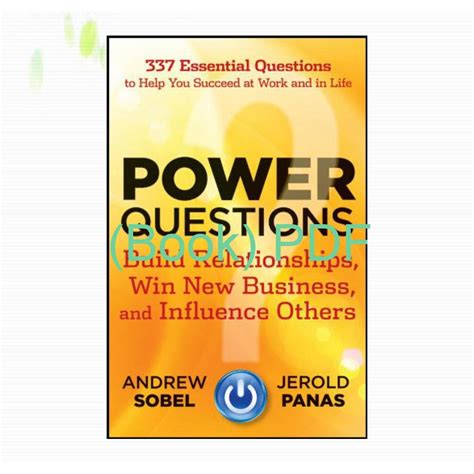 Download Pdf Power Questions Build Relationships Win New