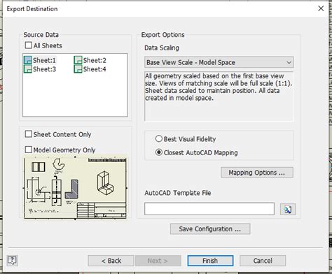 Solved Inventor Idw To Acad Dwg Export Parts To Blocks Autodesk