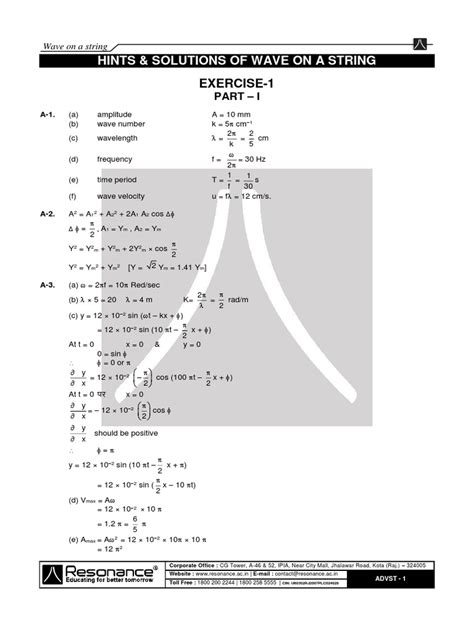 hint solution string waves english pdf waves quantity